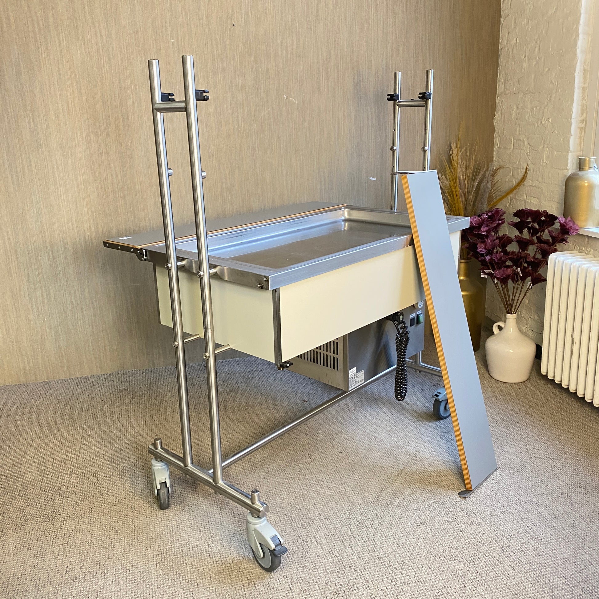 Rieber Edelstahl-Gastro Bain-Marie Wagen 1/1 GN – professioneller Warm